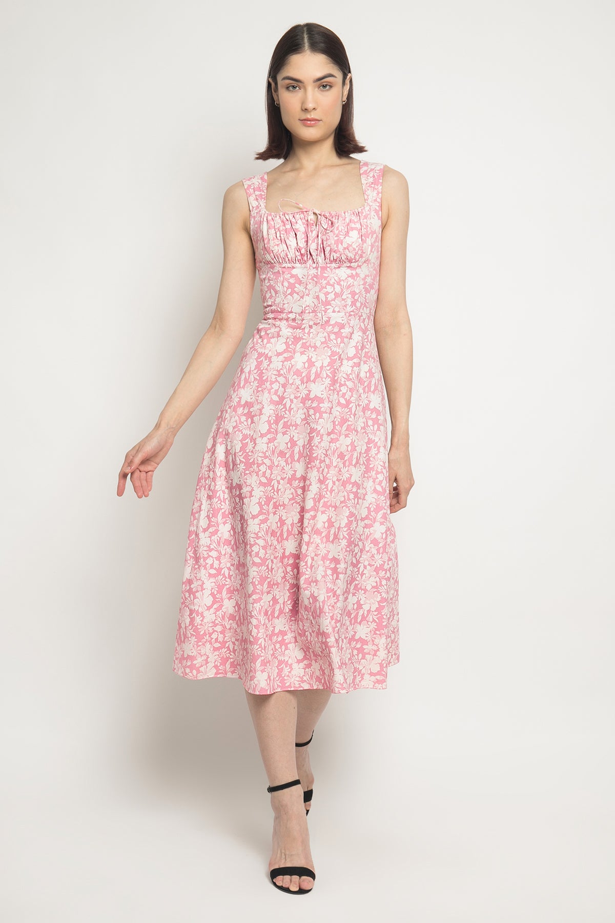 ALISON RUCHED MIDI DRESS – Andriany