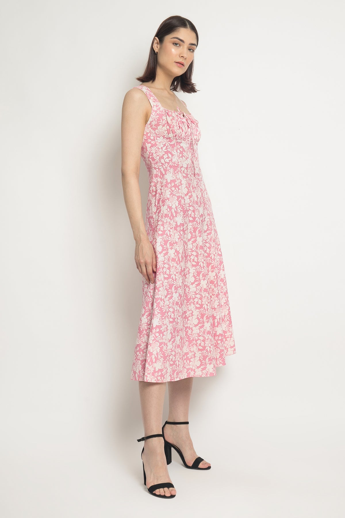 ALISON RUCHED MIDI DRESS – Andriany